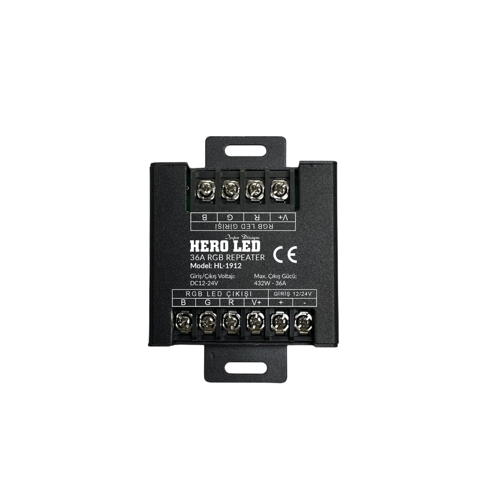 HeroLED HL-1912 RGB Repeater 36A 12–24V LED Tekrarlayıcı 432W